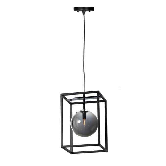 10 in. Fluid Black & Polished Chrome LED Single Pendant Ceiling Light ...