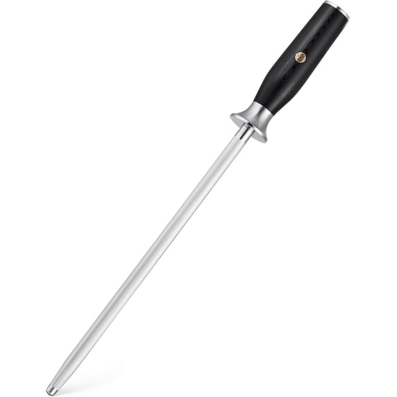 10 in. Honing Steel, Shogun Series Honing Rod with G10 Fiberglass ...