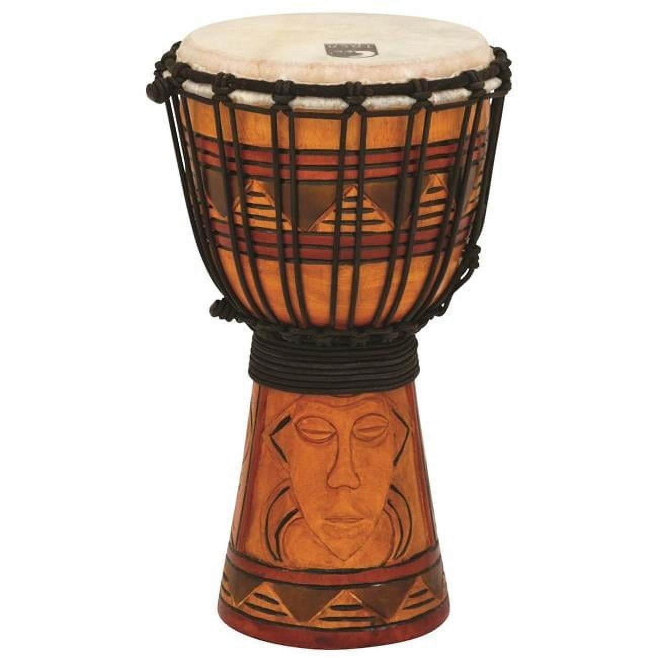 10 in. Origins Wood Djembe, Tribal Mask - Walmart.com