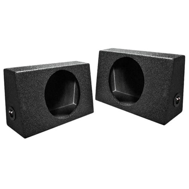 10 in. Pair Single Sealed Universal Truck Speaker Box, Grey - Walmart.com