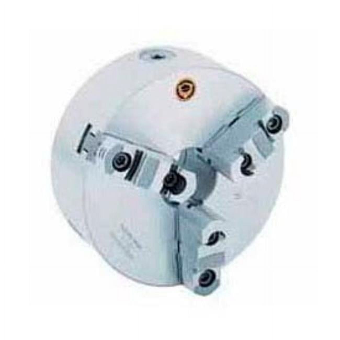 10 in. Plain Back 3-Jaw Semi-Steel Body Scroll Chuck - 2 Piece ...