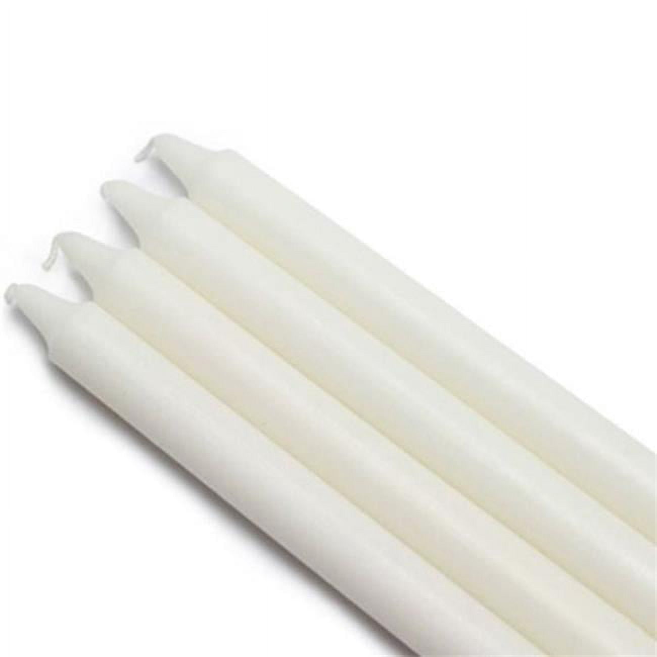 10 in. Straight Taper Candles, White - 12 Piece - Walmart.com