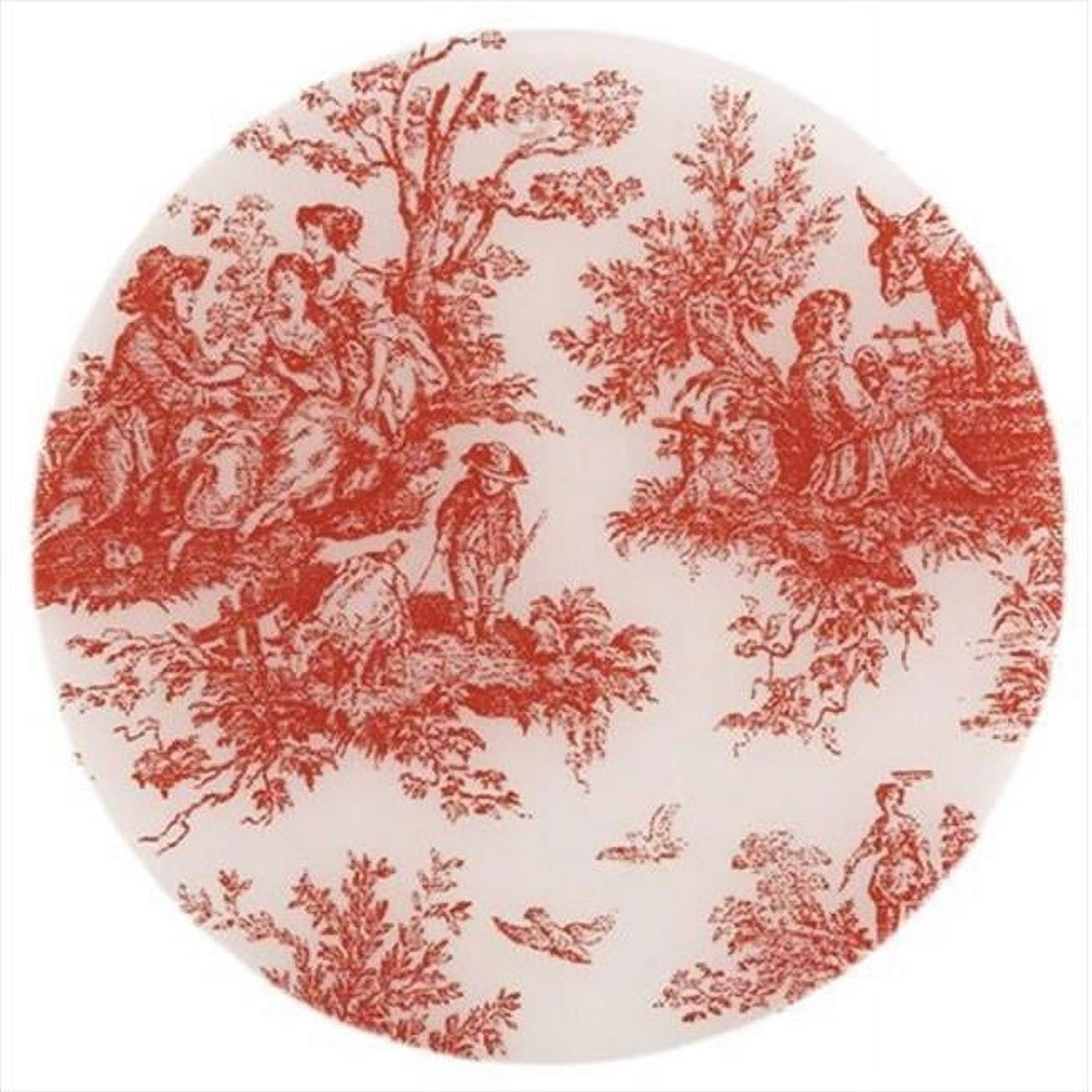 10 in. Toile Red Round Silicone Trivet - Pack of 3 - Walmart.com