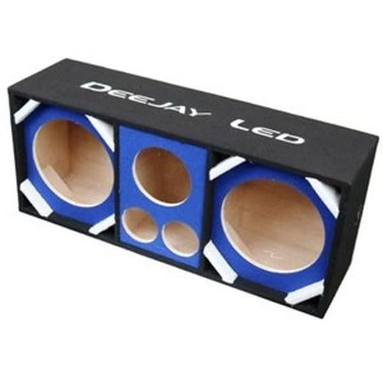 10 in. Two Woofers Plus Three Tweeters Empty Chuchera Speaker Enclosure ...