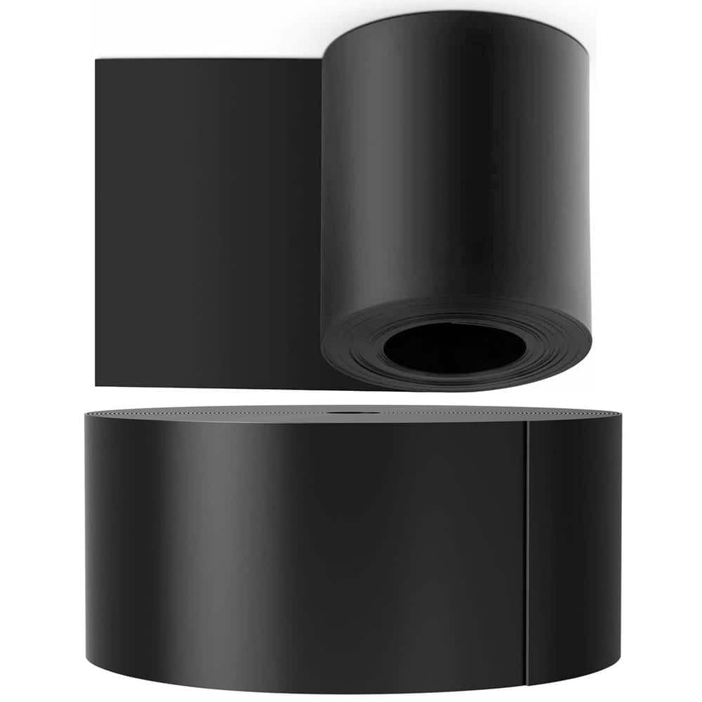 10 in. W x 40 ft. L Black Recycled Flexible HDPE Coiled Terrace Board ...