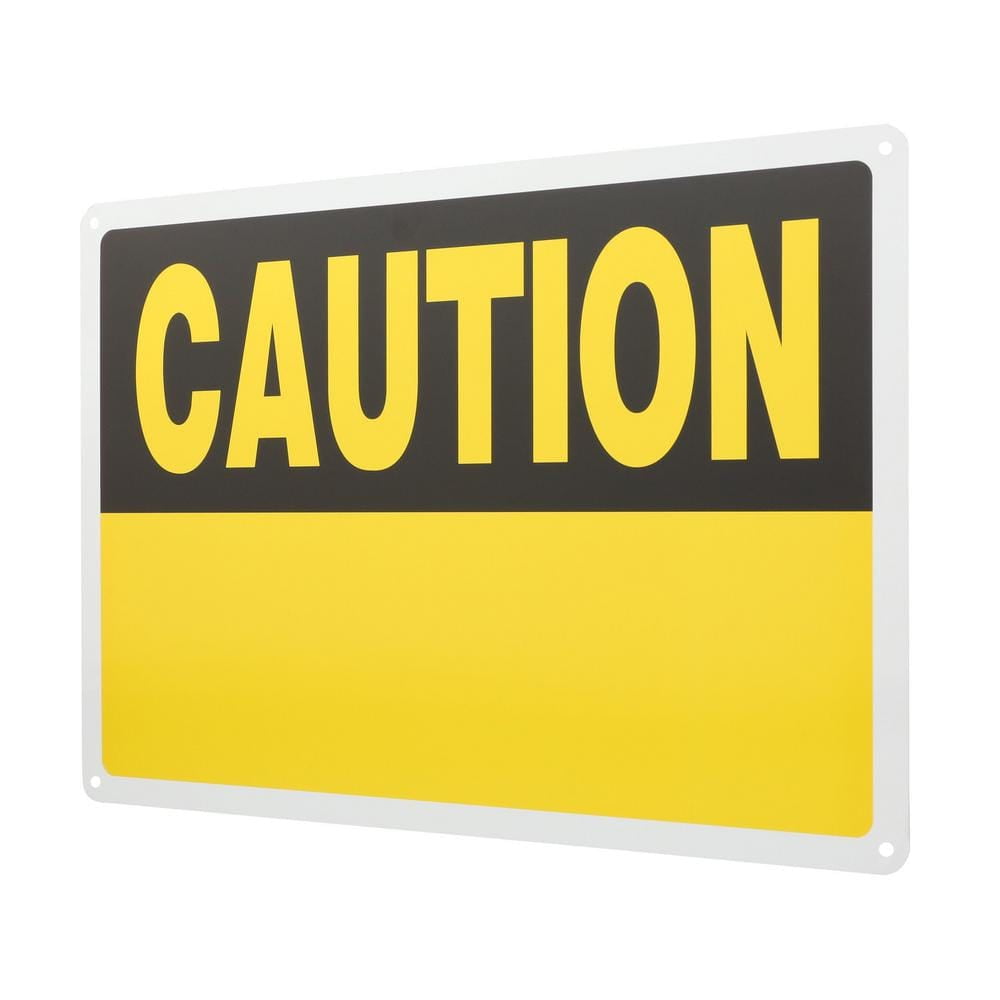 10 in. x 14 in. Aluminum Blank Caution Sign - Walmart.com