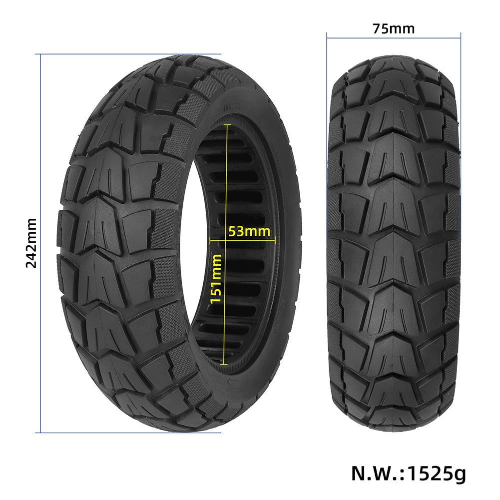 10 Inch 10X2.75-6.5 Off-Road Solid Tyre 70/65-6.5 Tire For Balance Car ...