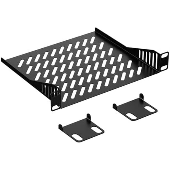 10 inch 1U Server Rack Shelf, Ventilated rack-mounted cantilever tray ...