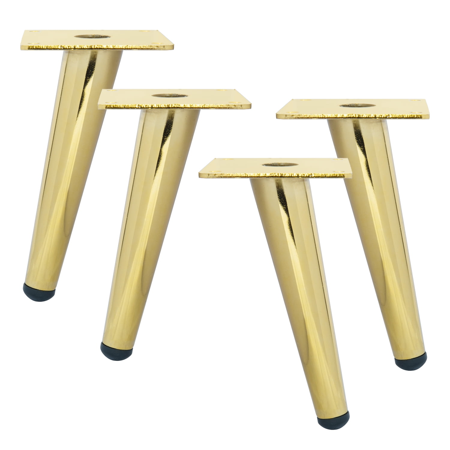 10 inch / 25cm Metal Furniture Legs, Btowin VCF 4Pcs Gold Mid Century ...