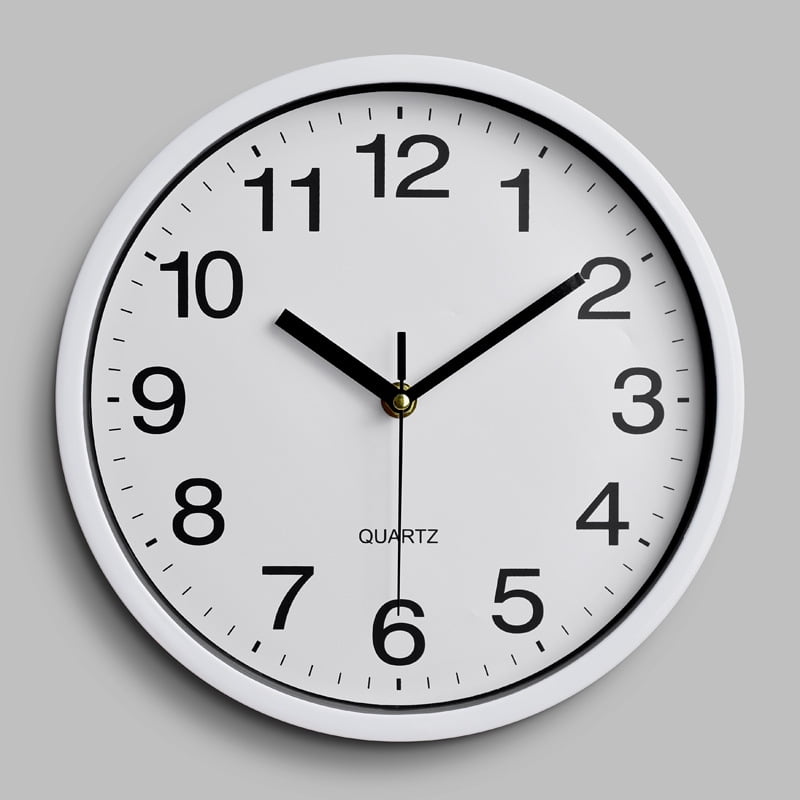 10 inch 25cm plastic wall clock quartz clock bedroom living room ...