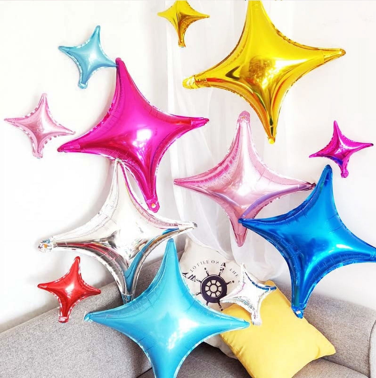 10 inch 26 inch 36 inch four corner star aluminum foil balloon baby ...