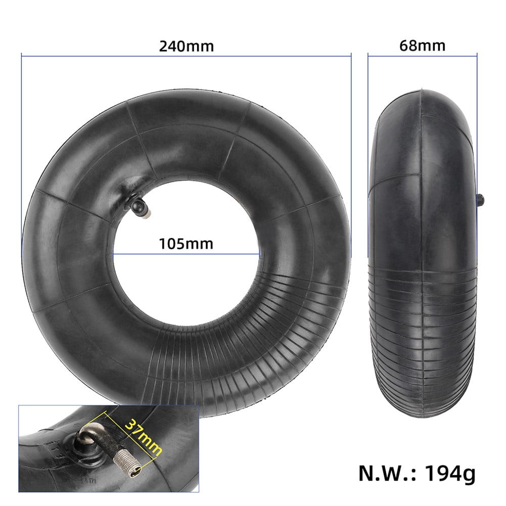 10 inch 4.10/3.50-4 Bent Valve Trolley Mobility Scooter 260X90 Inner tube&Tire - Walmart.com