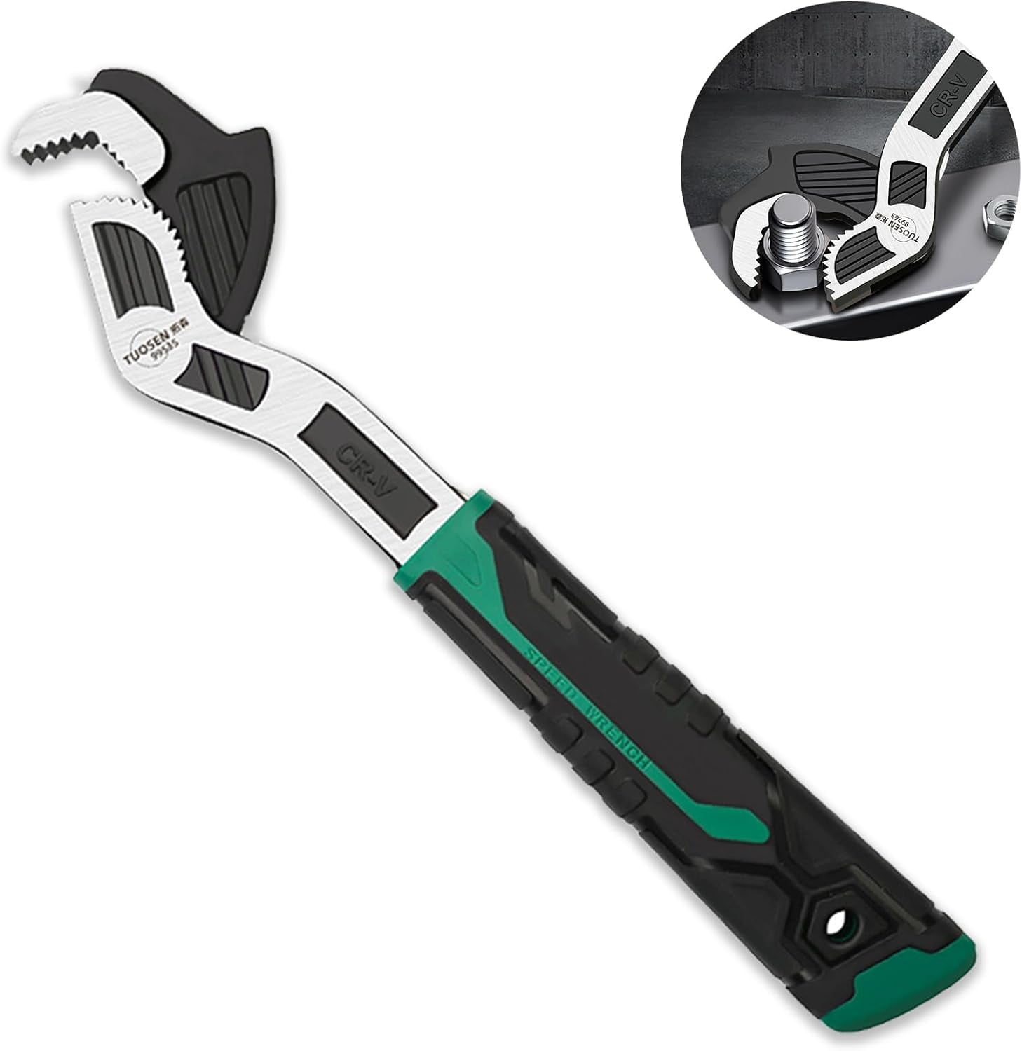 10 inch Adjustable Wrench,Auto Size Adjusting Wrench,0.6"-1.38"(15-35MM ...