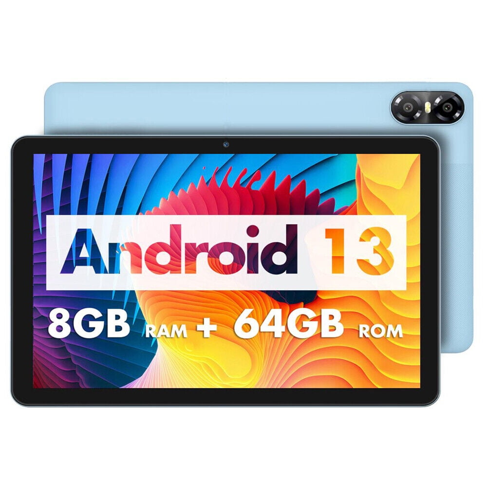 10 inch Android 13 Tablet,32GB 64GB 128GB Quad-Core Pad Wifi 6000mAh ...