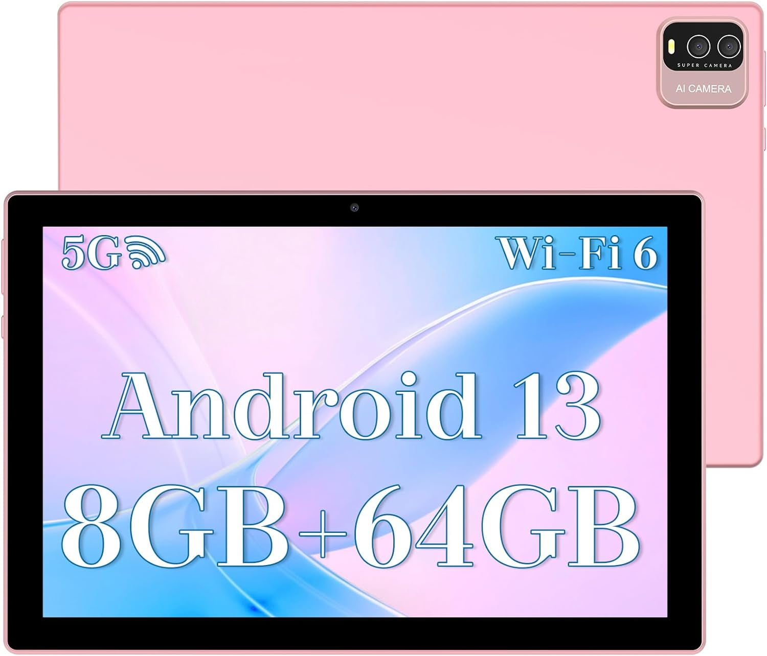 10 inch Android 13 Tablet, 8GB RAM+64GB ROM+512GB Expandable Computer ...