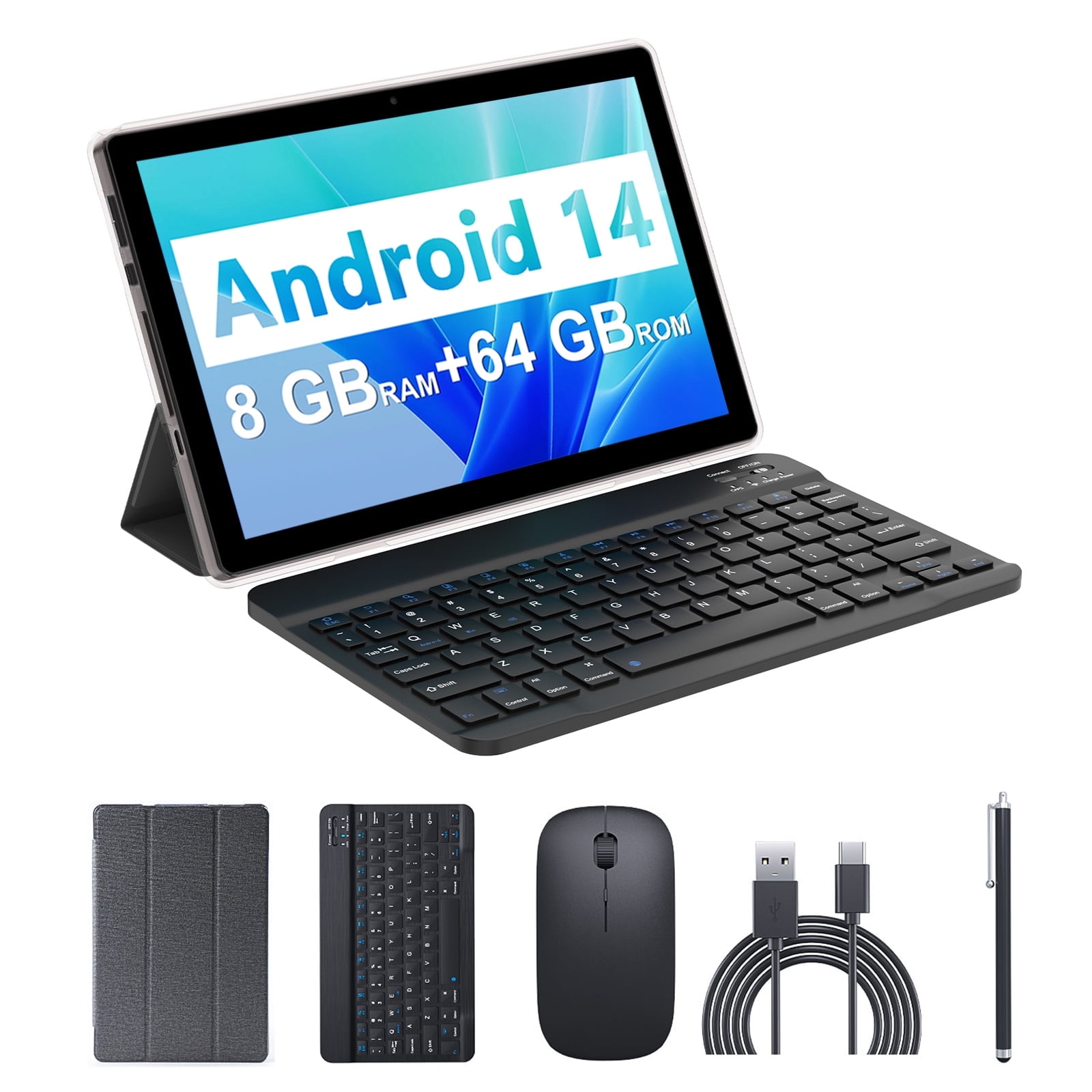 Free Shipping! 10 inch Android 13 Tablet with Keyboard, 10GB RAM+64GB ...