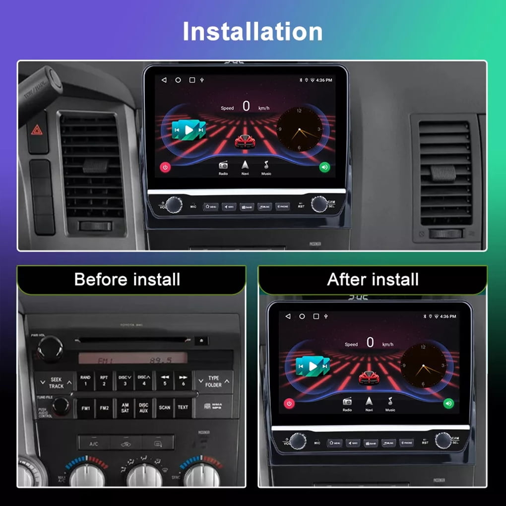 10-inch Android 14 In-Dash Multimedia System for Toyota Tundra 2007 ...