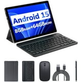 10 inch Android 14 Tablet, 2024 Newest 2 in 1 Tablet with Keyboard ...