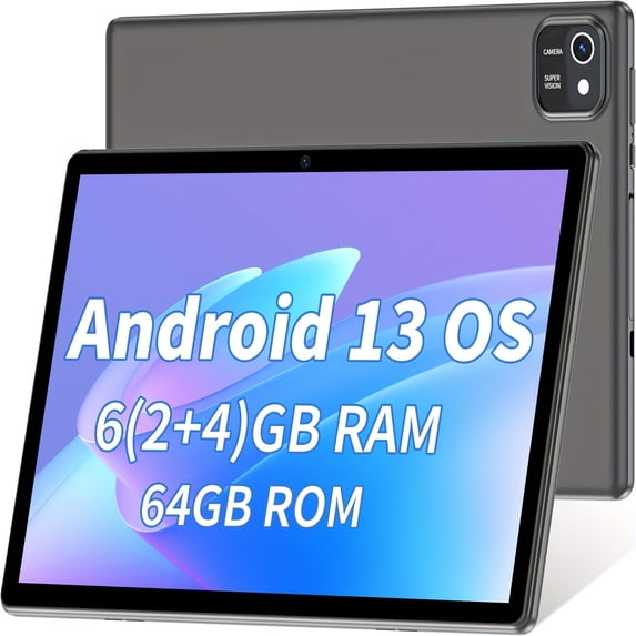 10-inch Android Tablet, New Android 13, 4-core Tablet, IPS HD ...