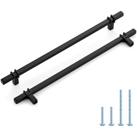 10 inch Black Cabinet Handles, 5 Pack Kitchen Cabinet Handles Matte ...