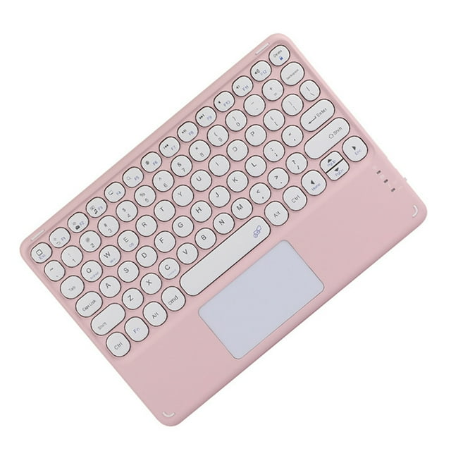 10 inch Bluetooth Keyboard Touch, Wireless Keyboard Ultra-Slim Portable ...