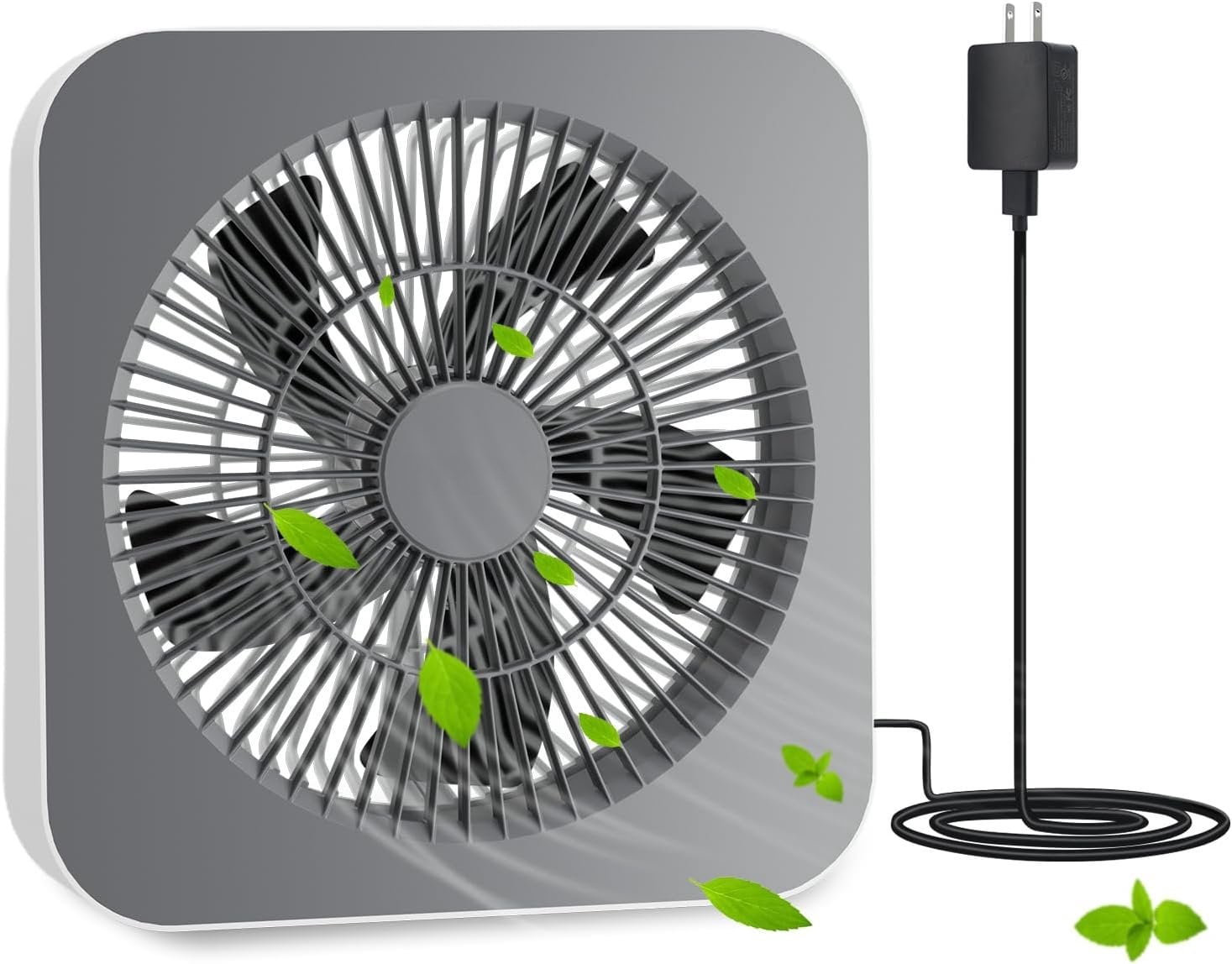 10 inch Box Fan, Small Window Fan with 3 Speeds, 8HRS Timer Function ...