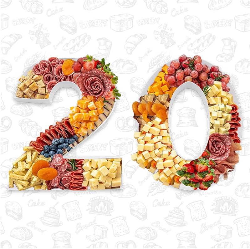 10 inch Fillable Cardboard Tray Number Paper Mache Box for Charcuterie ...