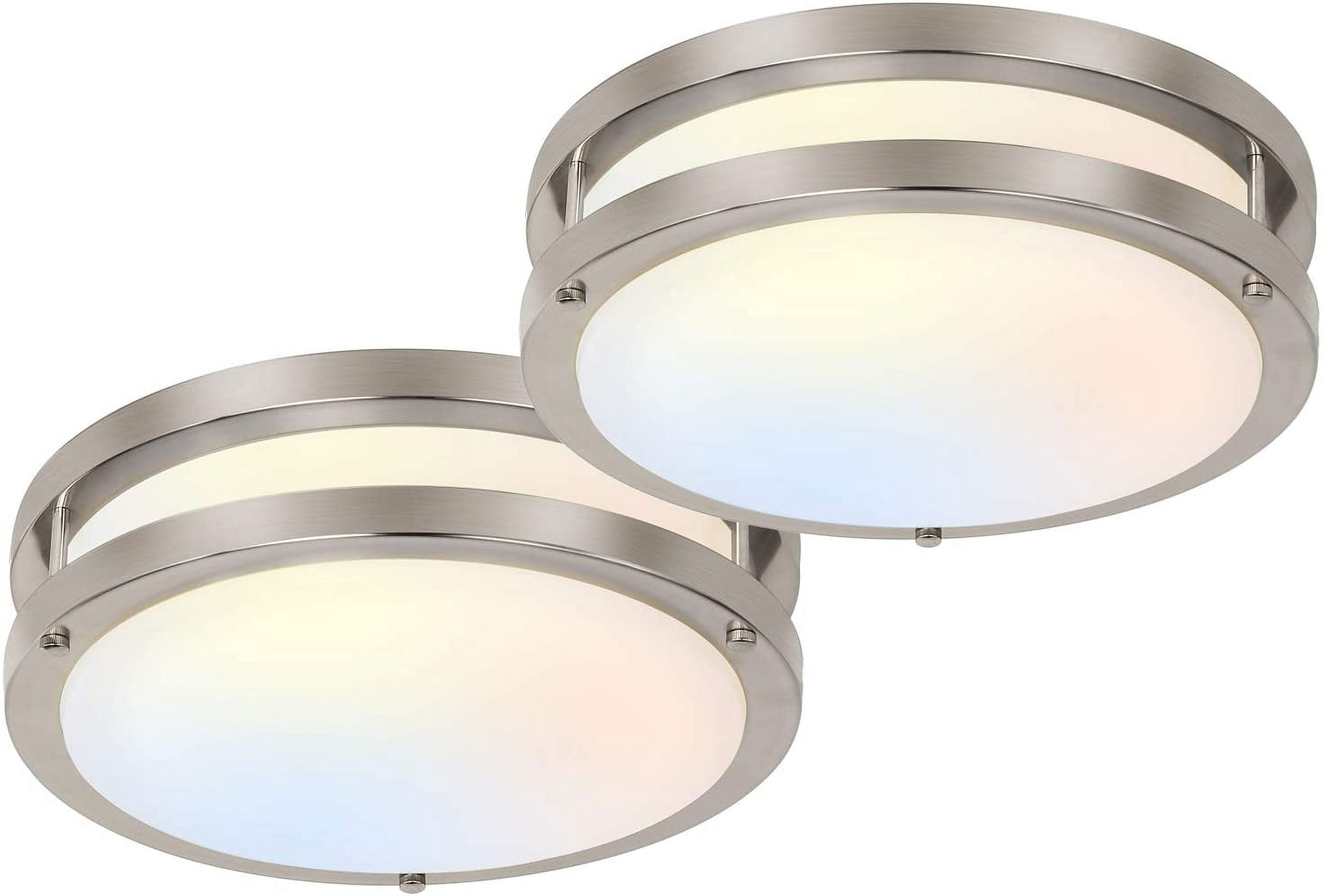 10 inch Flush Mount LED Ceiling Light Fixture, 17W 1100lm, 2700K/3000K ...