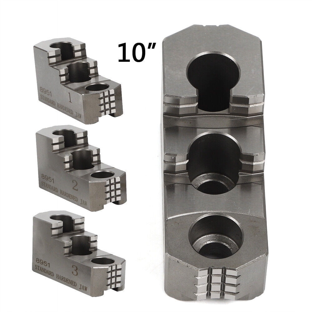 10" inch HARD JAWS for Kitagawa B-210 1.5mm x 60 CNC Lathe Chuck Steel ...