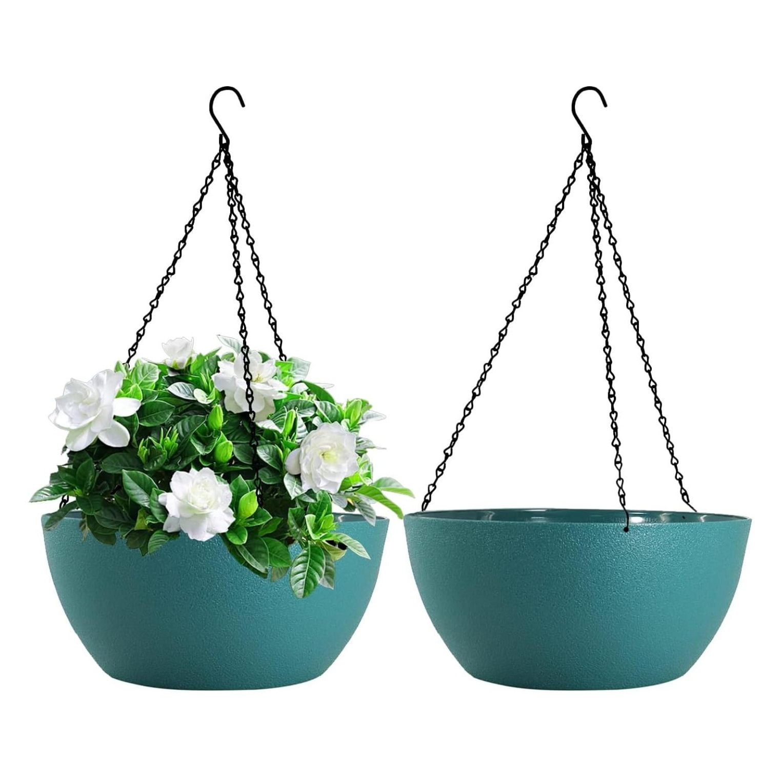 10 inch Hanging Planters for Outdoor Indoor Plants with Drainage Holes ...