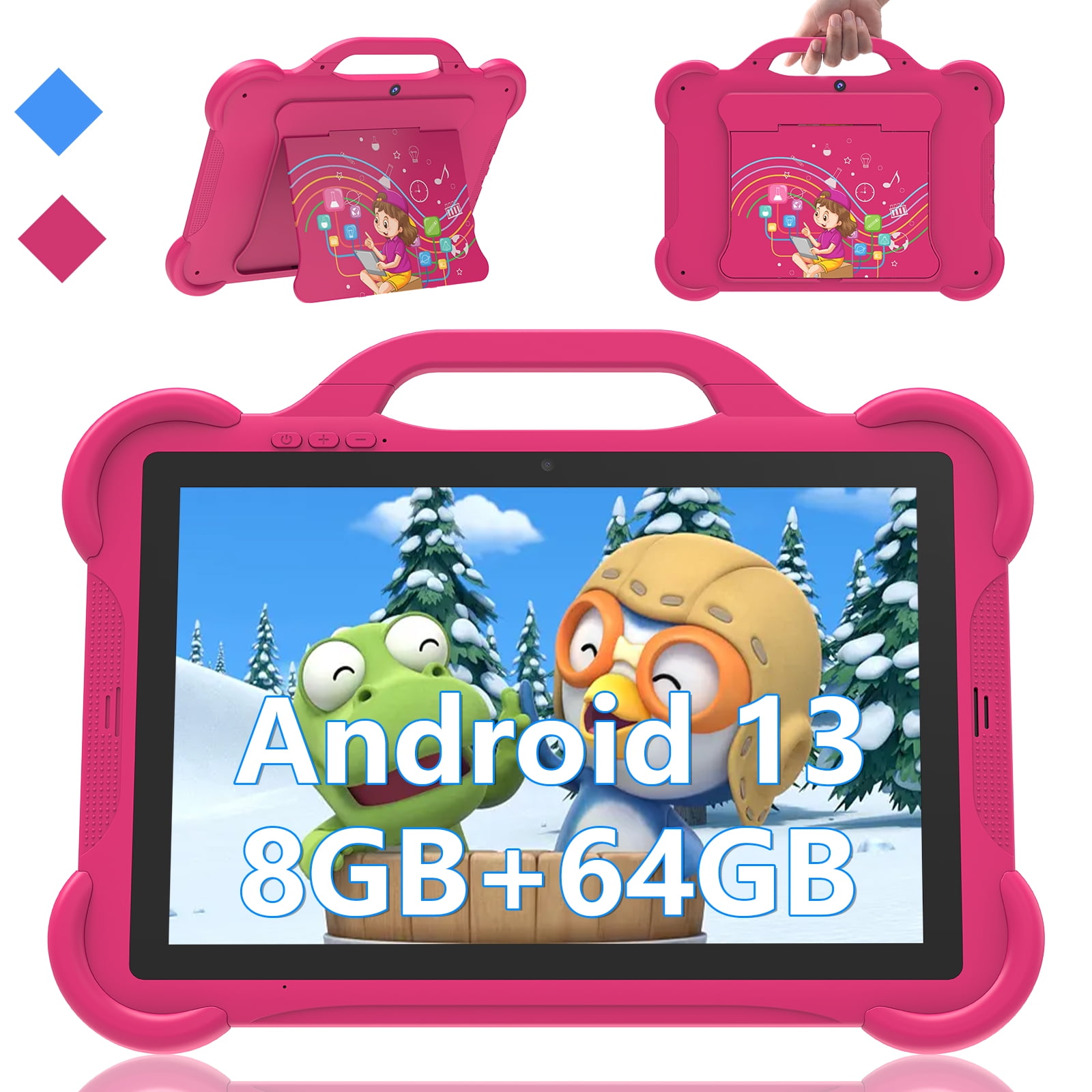 10 inch Kids Tablet, 8GB RAM, 64GB ROM, Android 13, Toddler Tablet with ...