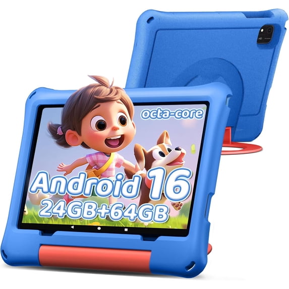 10 inch Kids Tablet, Android 16 Tablet for Kid, 5-Core Processor, 24GB ...