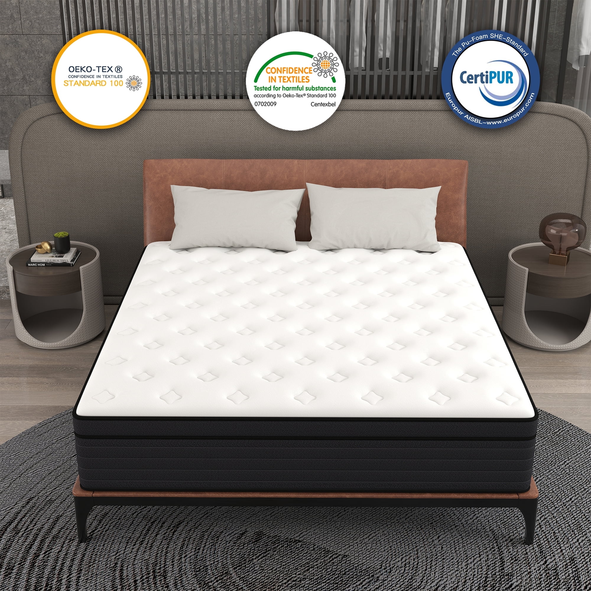 DalisTairy 10 inch King Mattress,Hybrid Mattresses Medium Firm in a Box ...