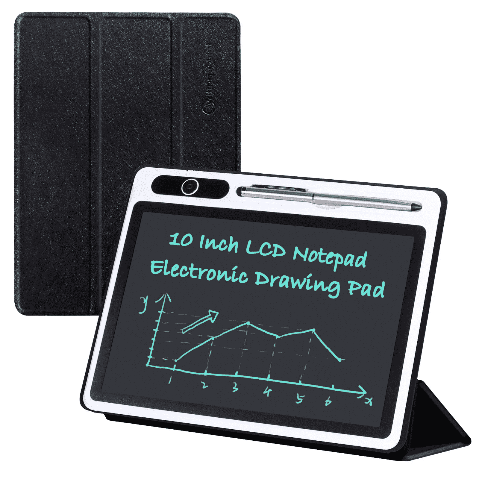 10 inch LCD Writing Tablet, Electronic Notepad with PU Cover & Pen ...