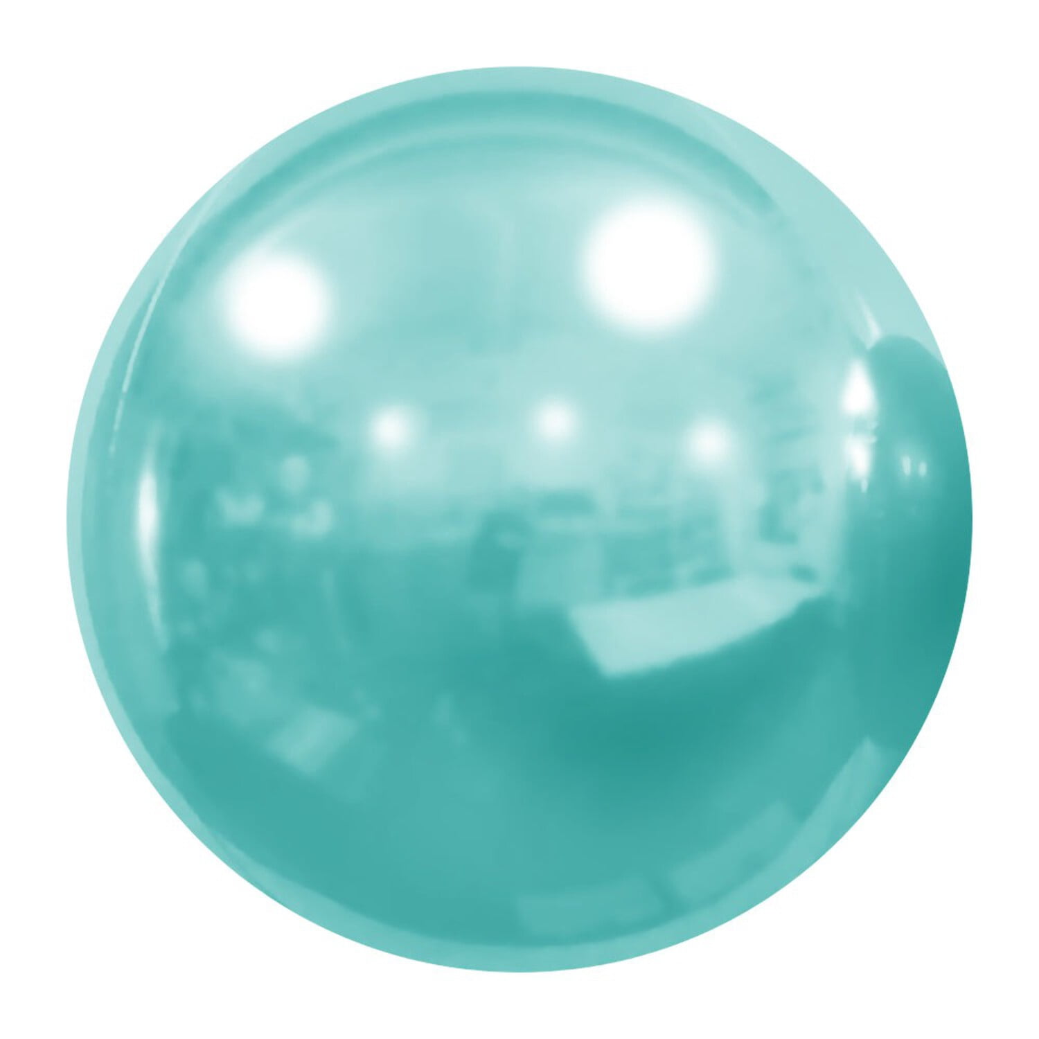 10 inch Mirror Balloon - Light Blue Foil Mylar Balloon - Party Supplies ...