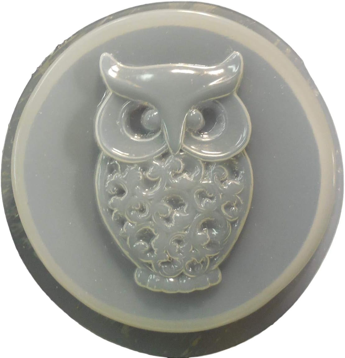 10 inch Round Owl Plastic Craft Mold use with Concrete or Cement for ...