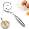 10-inch Seamless Dough Whisk, Stainless Steel Danish Bread Dough Whisk ...
