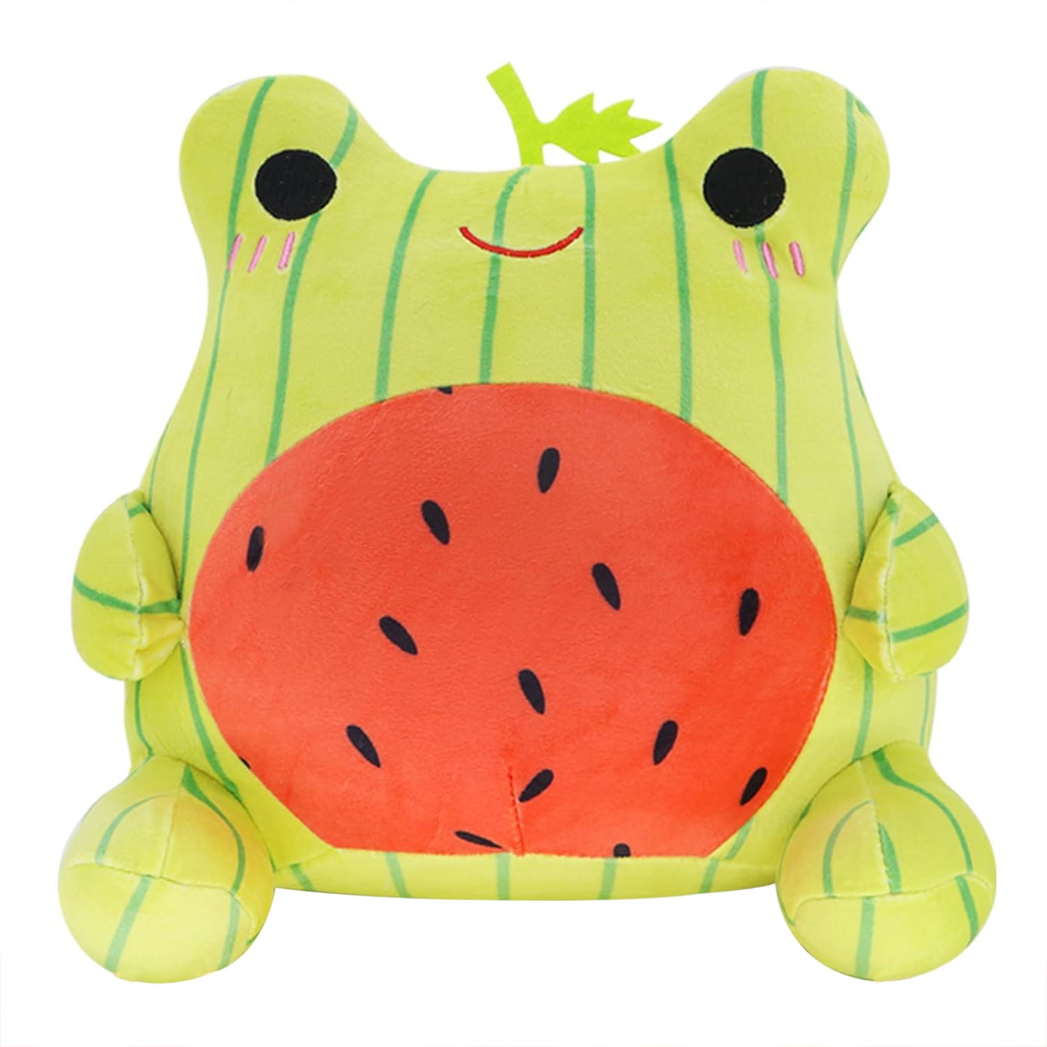 10-inch Super Soft Cute Watermelon Frog Kawaii Collectible Stuffed ...
