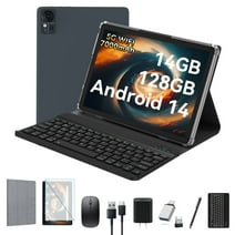 Android 14 Tablet,10 Inch Android Tablet,128GB+8GB+1TB Expand,5G WiFi ...