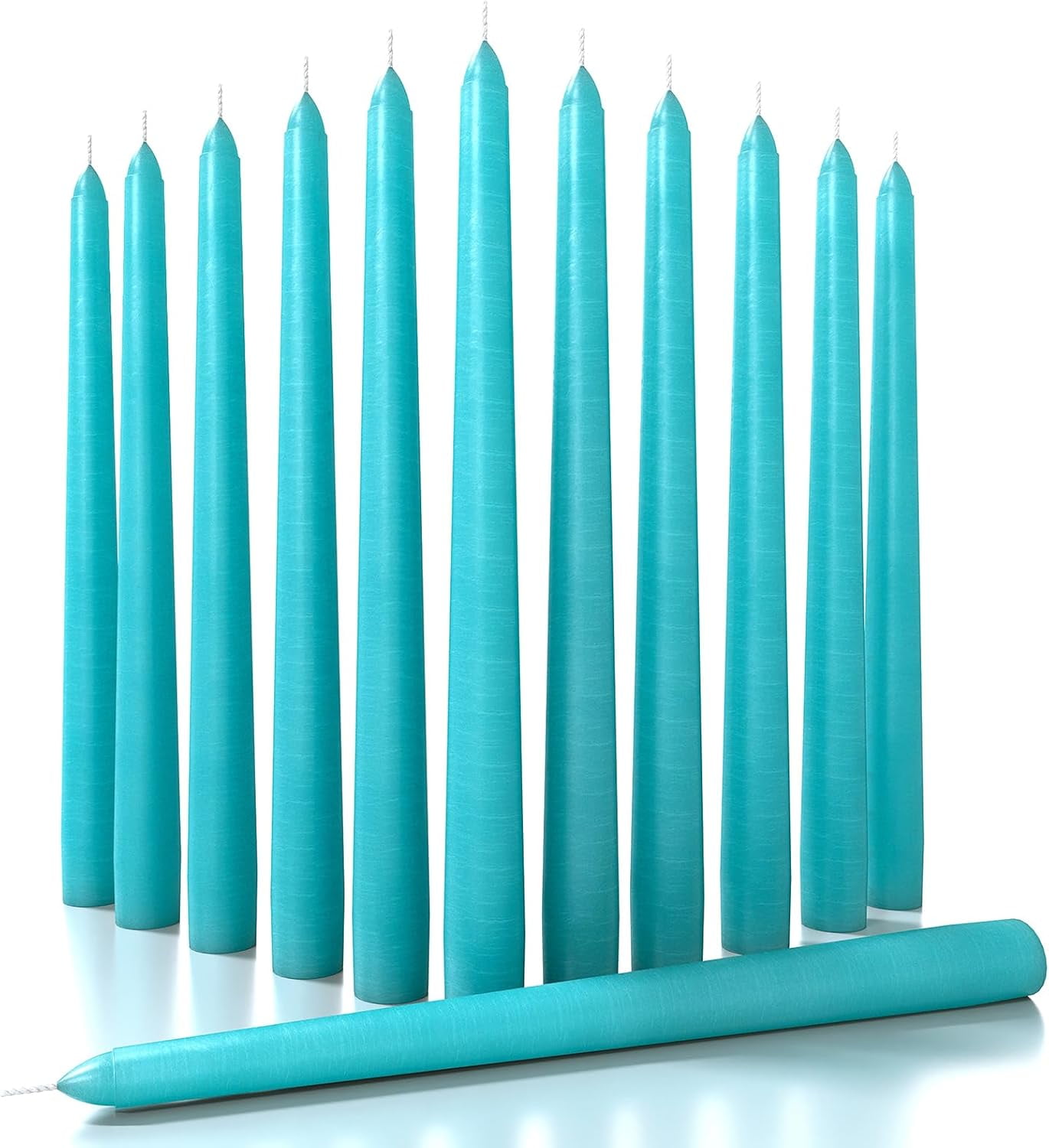 10 inch Taper Candles Set of 12 - Dripless Taper Candles and Unscented Candlesticks - Perfect as ...