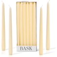 10-inch Taper Candles - Unscented and Dripless - Burns for 8 Hours ...