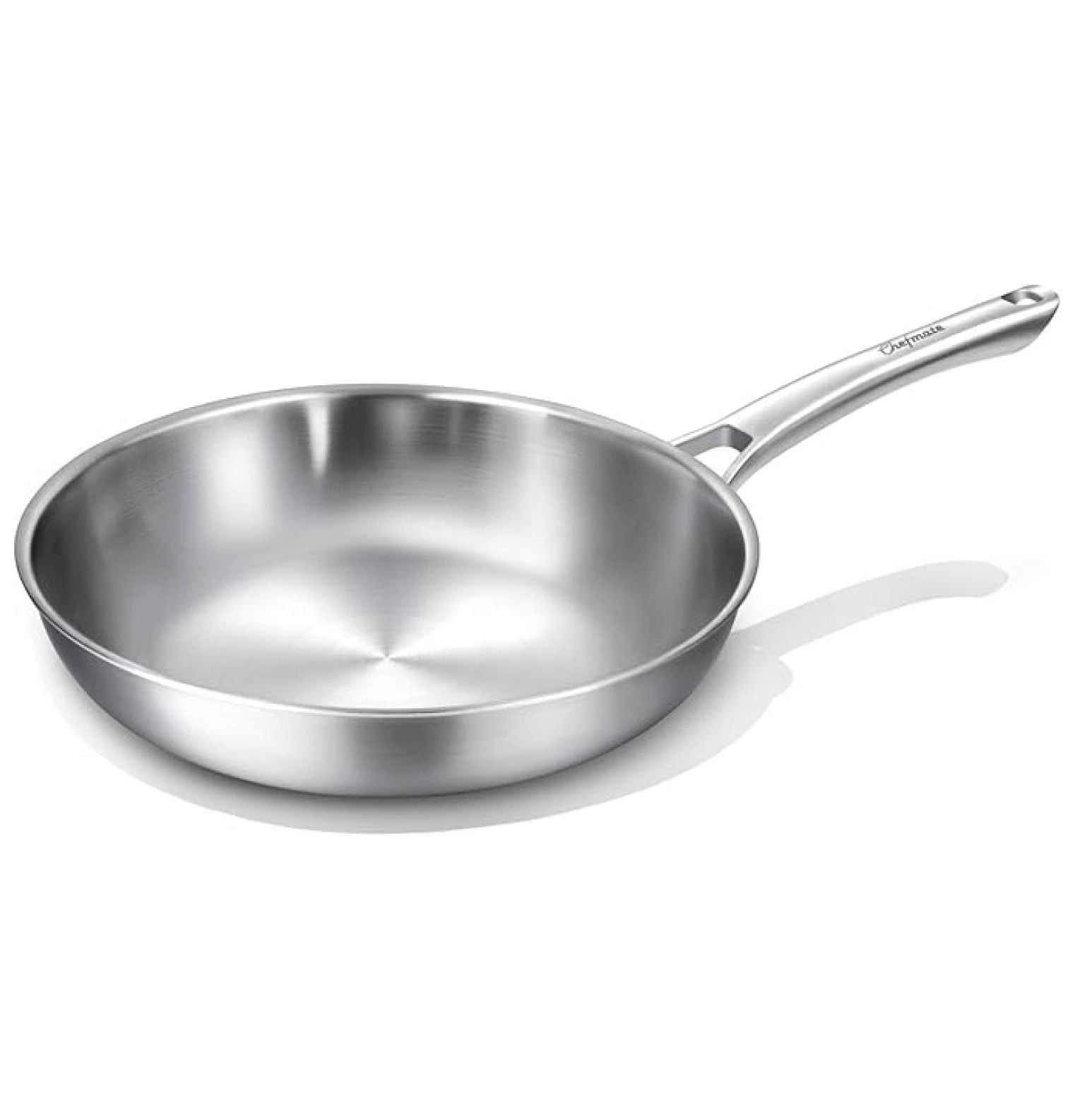 10 inch Tri-Ply Stainless Steel Frying Pan with LID,& Free Skillets ...