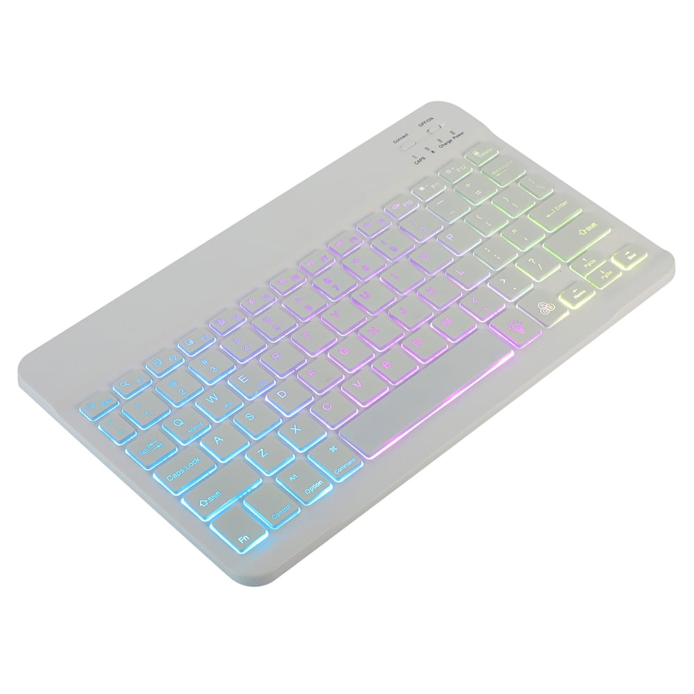 10 inch Wireless BT Keyboard Ultra-thin Rechargeable BT Keyboard Three ...