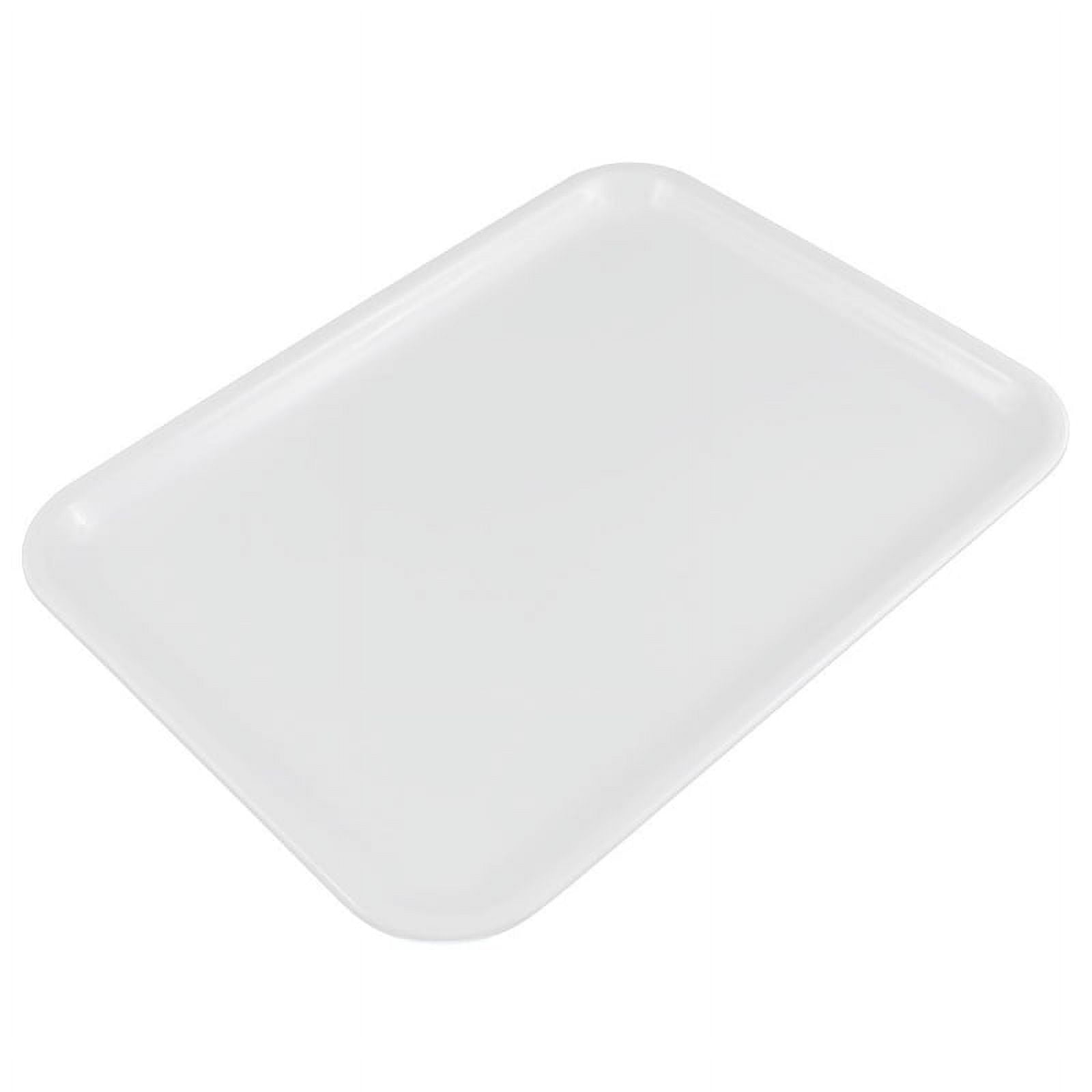 10 inch long rectangle shape serving tray made of plastic white G20669 ...