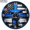 A 10-inch wall-mounted clock, featuring the theme of the Blue Cross ...