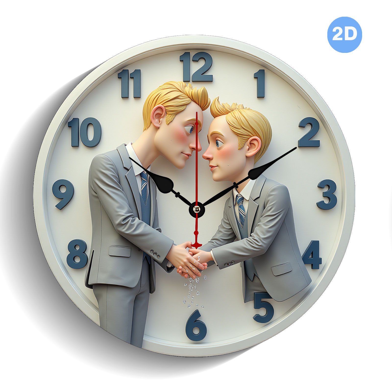 10 inches, decorative silent clock suitable for living room/bedroom ...