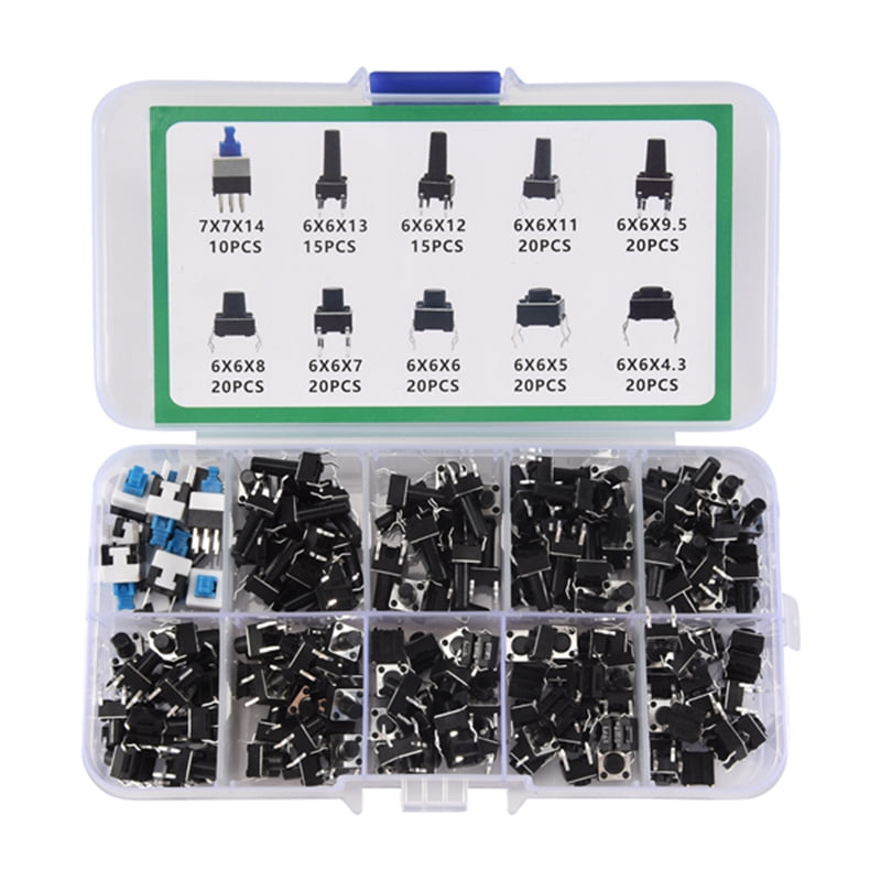 10 kinds Values 180PCS Tactile Push Button Switch micro-trigger ...