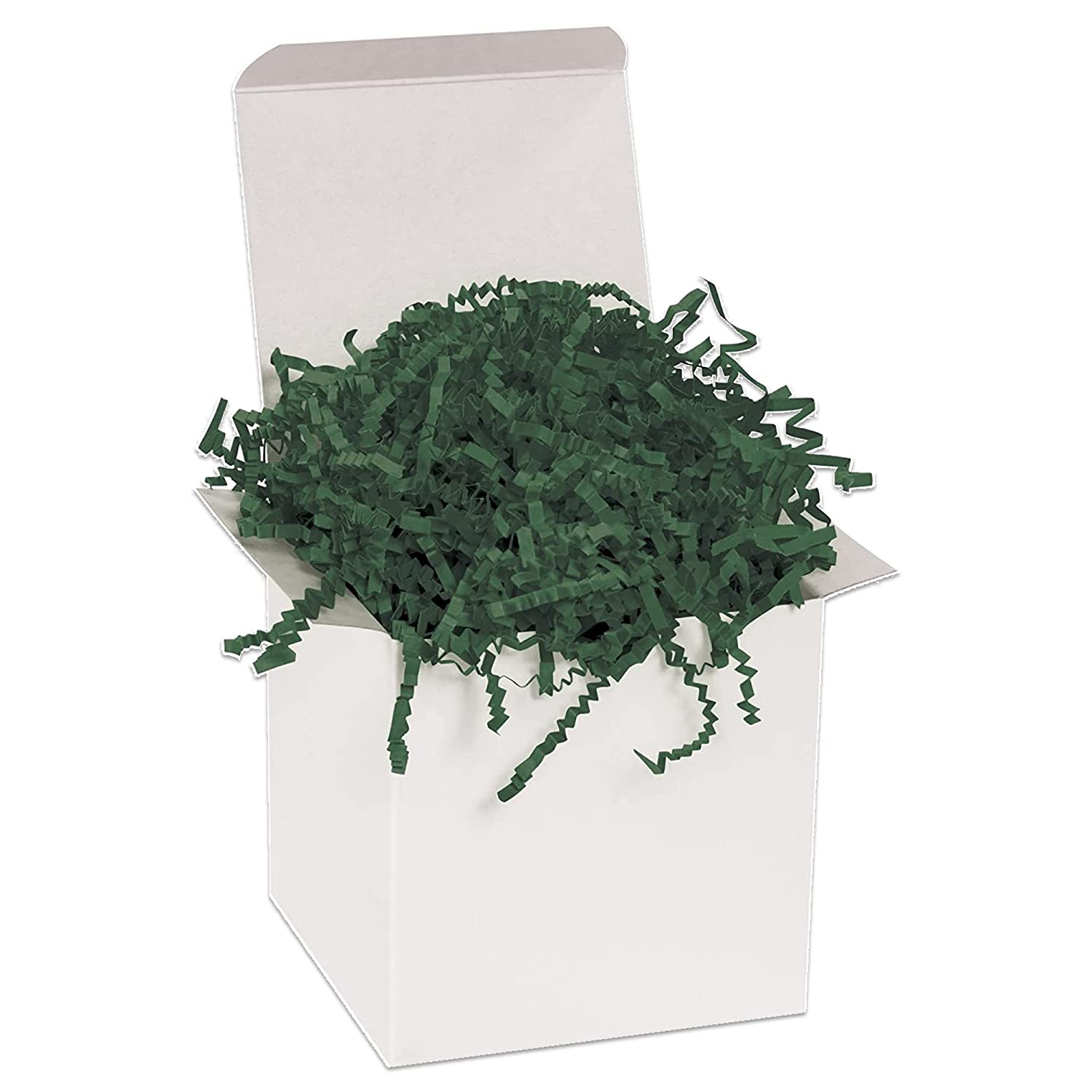 10 lb. Forest Green Crinkle Paper Packing, Shipping, and Moving Box ...