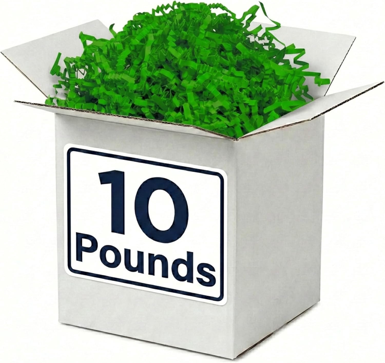 10 lb. Green Crinkle Paper Packing, Shipping, and Moving Filler ...