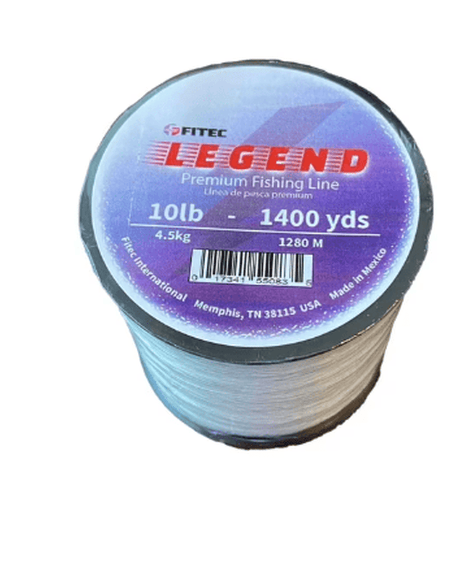 10 lb. Monofilament Premium Fishing Line, Clear, 1400 yd. Legend 10 lb ...